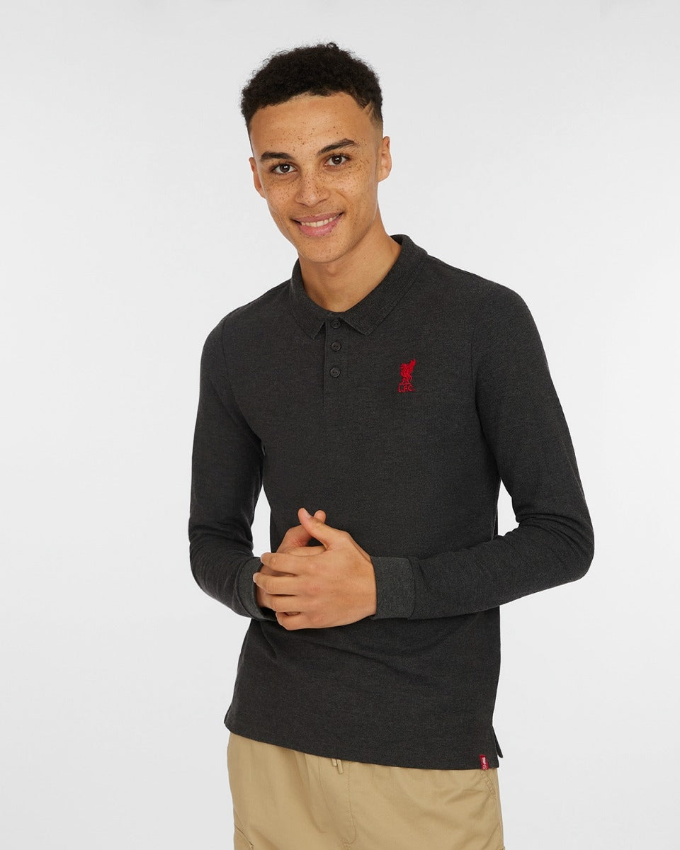 LFC Mens Long Sleeve Charcoal Polo – Weston Corporation