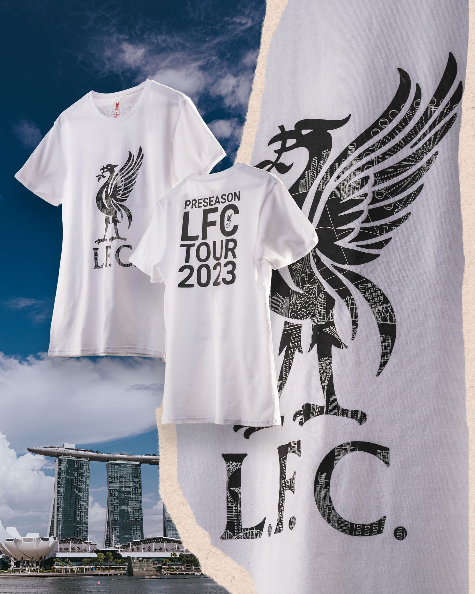 LFC Adult 2023-24 Pre-Season White Liverbird Tee – Weston Corporation