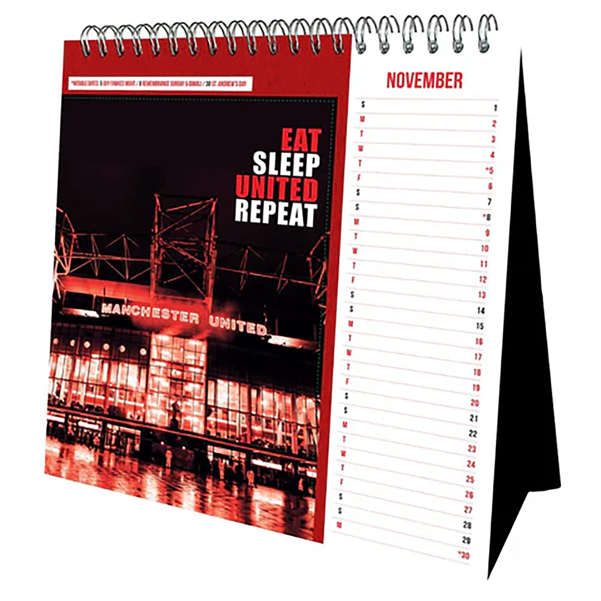 Manchester United 2026 Desk Easel Calendar – Weston Corporation