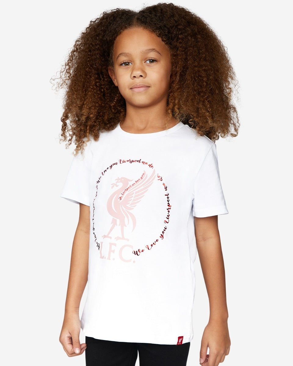 LFC Junior Liverbird Text Tee White – Weston Corporation