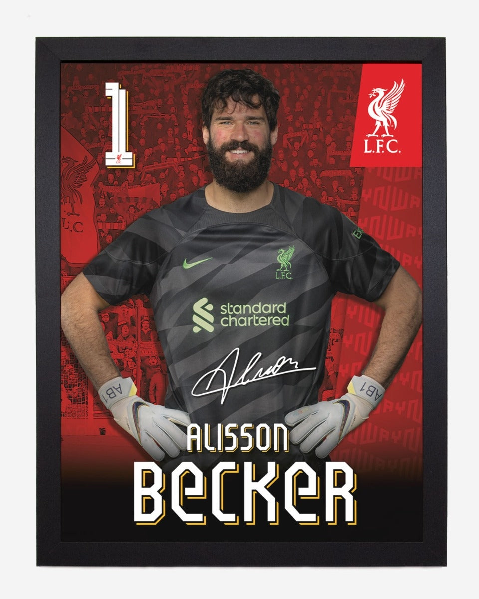 LFC 23/24 Alisson Becker 30 X 40 Framed Print – Weston Corporation