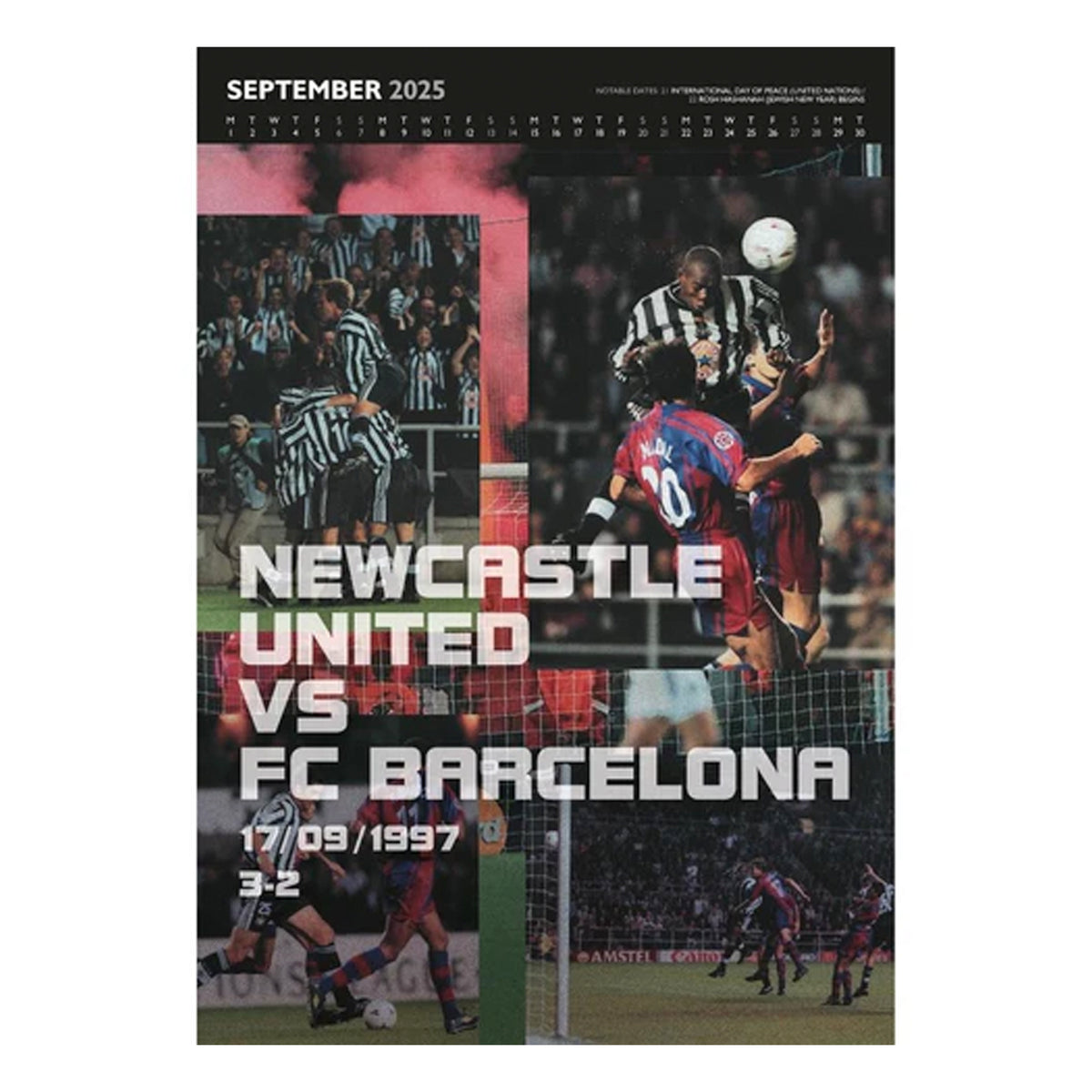 Newcastle United 2025 A3 Deluxe Calendar – Weston Corporation