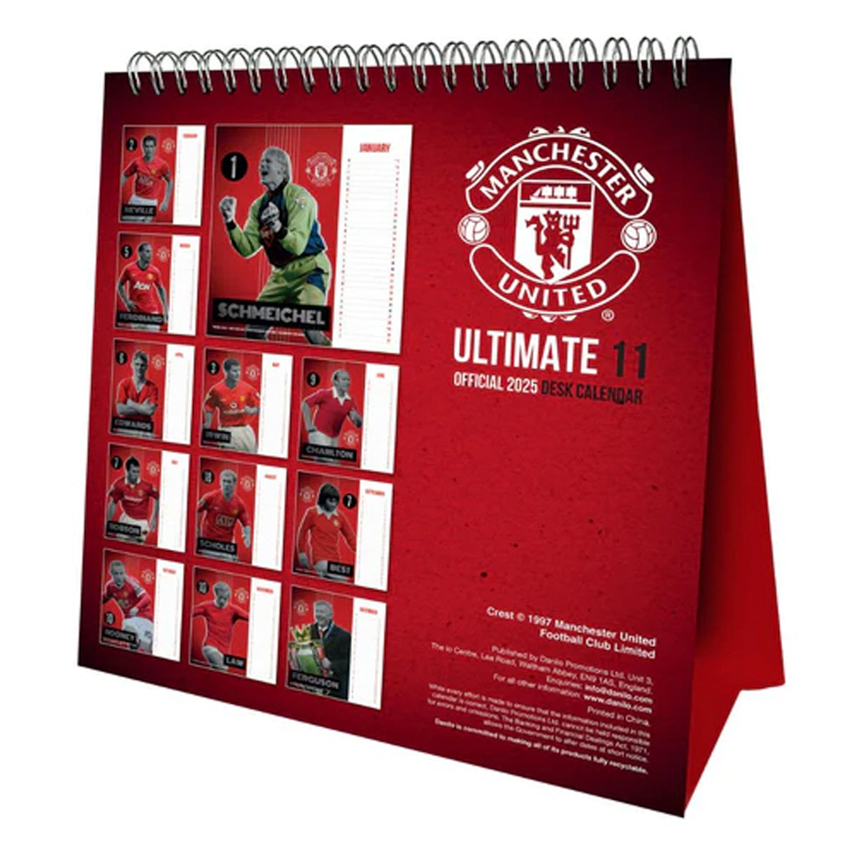 Manchester United 2025 Desk Easel Calendar – Weston Corporation