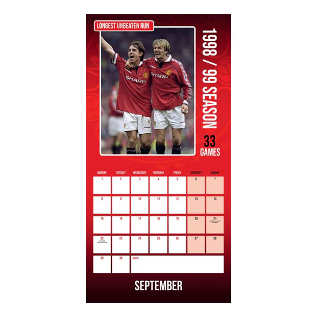 Manchester United Legends 2025 Square Calendar – Weston Corporation