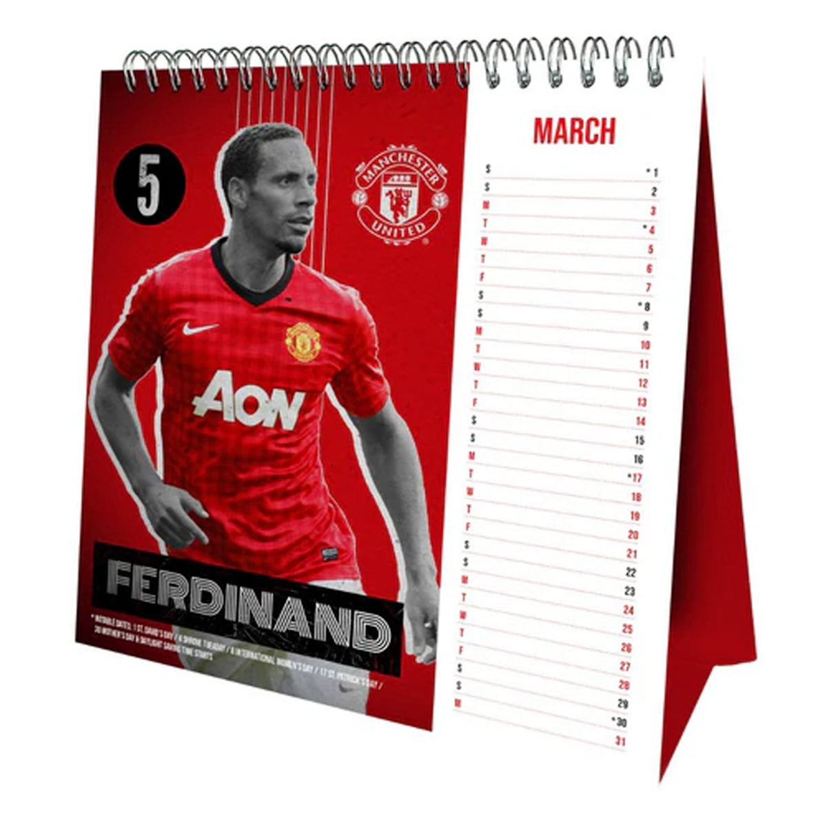 Manchester United 2025 Desk Easel Calendar – Weston Corporation