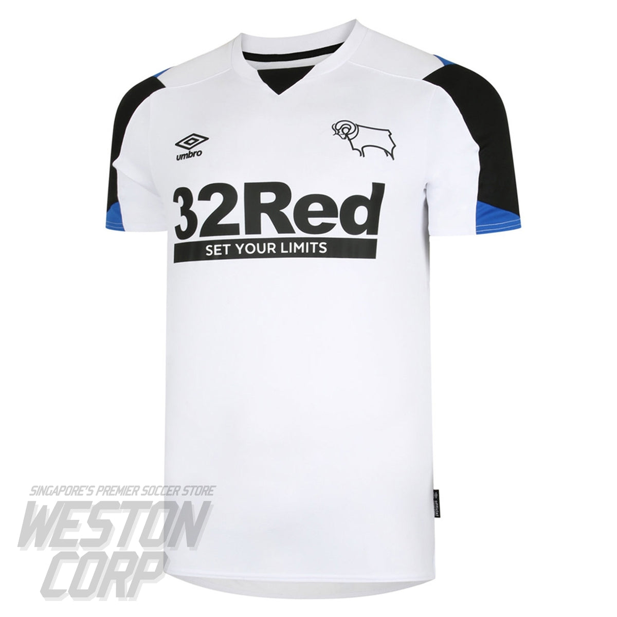 Derby County Adult 2021-22 SS Home Shirt – Weston Corporation