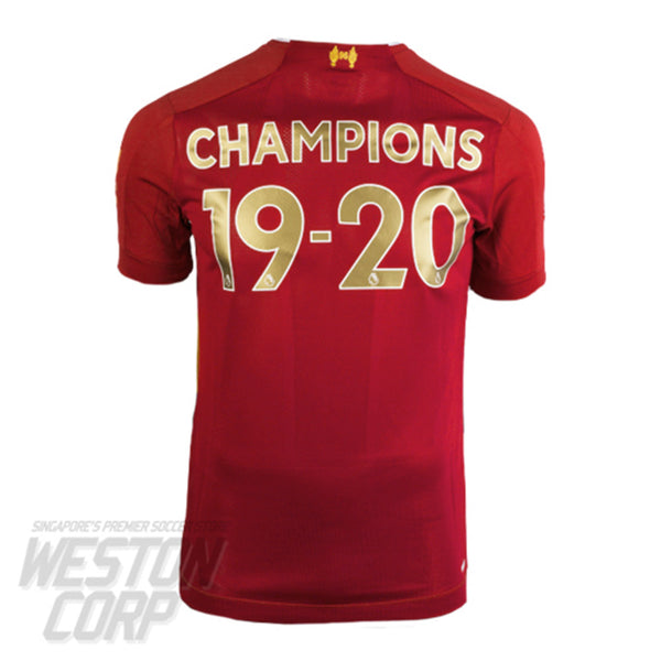 Liverpool FC Adult 2019-20 SS Home Shirt w/ Champions 19-20 Nameset ...