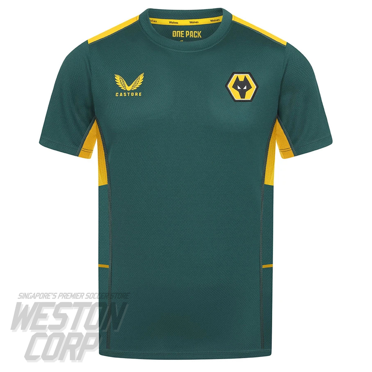 Wolves Adult 2021-22 Pro Training SS Jersey (Khaki) – Weston Corporation