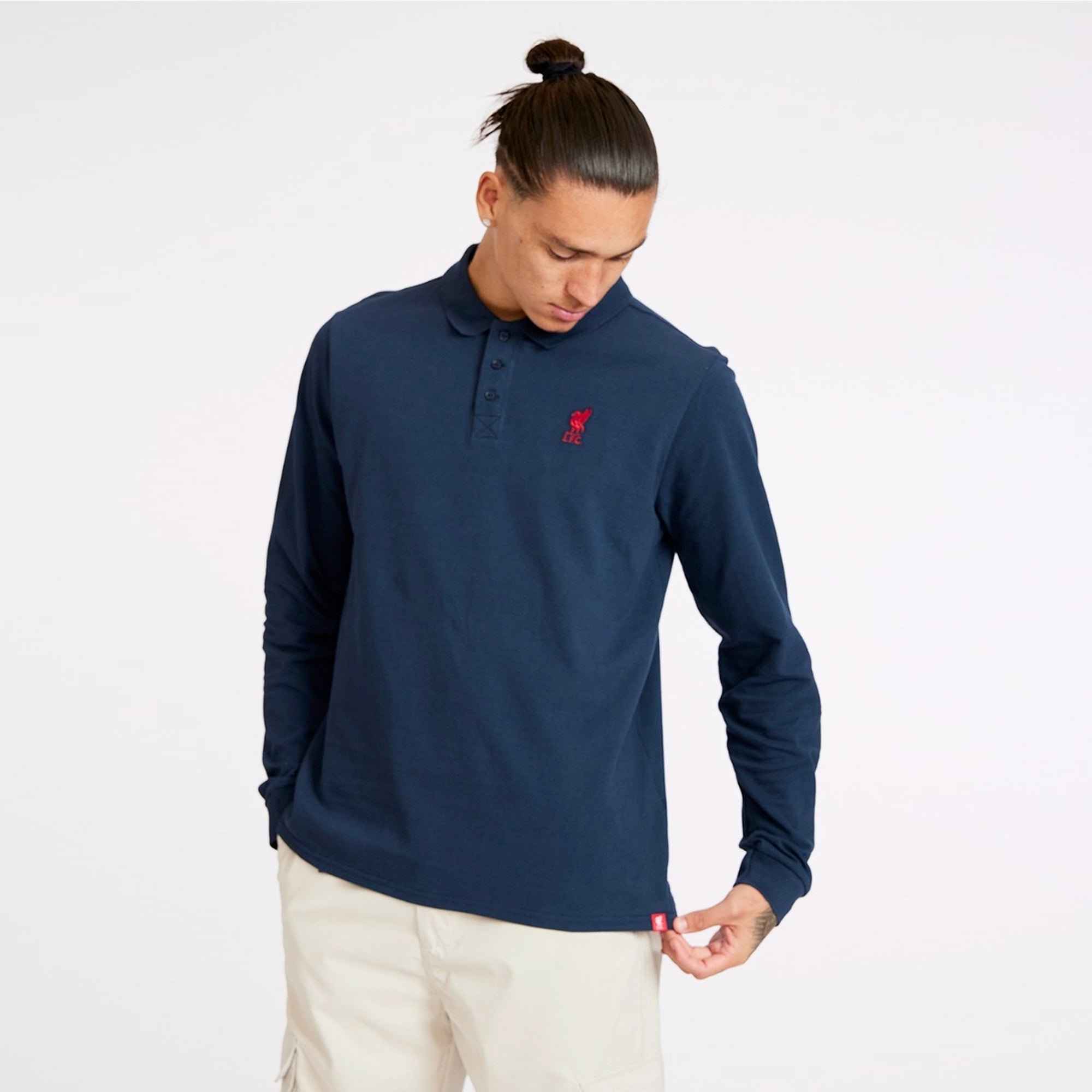 LFC Mens Long Sleeve Polo Navy – Weston Corporation